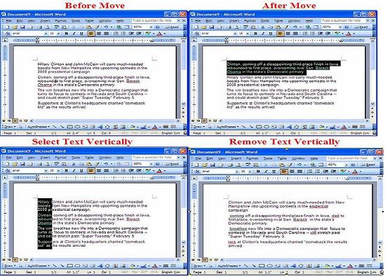 Tips To Move Paragraph And Select Text Vertically By Using Keyboard Shortcut In Microsoft Word