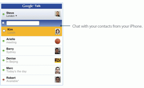 Tailored Google Talk For Apple iPhone and iPod Touch « My Digital Life