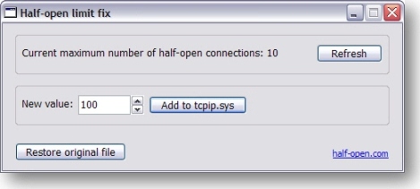 Windows Half-Open Limit Fix (Patch) Free Download to Remove XP, Vista ...