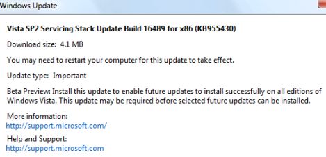 Windows Vista Service Pack 2 (SP2) Pre-Beta 6002.16489 Released to ...