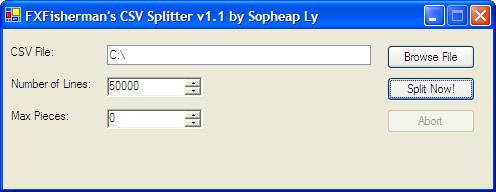 Download Free CSV Splitter to Split CSV Files Easily « My Digital Life