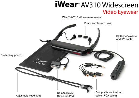 Vuzix's iWear AV310 Widescreen Eyewear « My Digital Life
