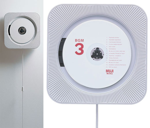 Pull-String Controlled Wall-Mounted Muji CD Player « My Digital Life