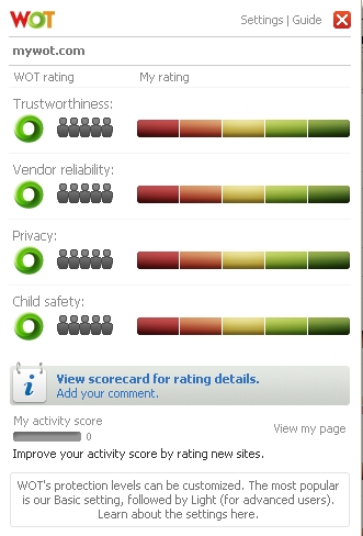 Web of Trust (WOT) for Safer Surfing « My Digital Life