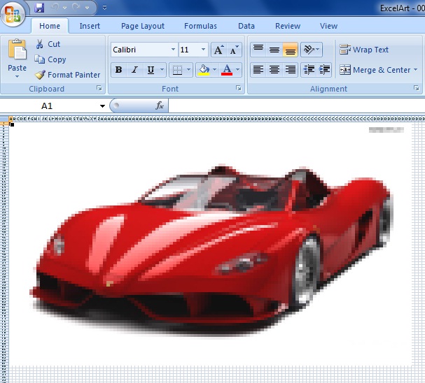 Download ExcelArt to Create Spreadsheet Art « My Digital Life