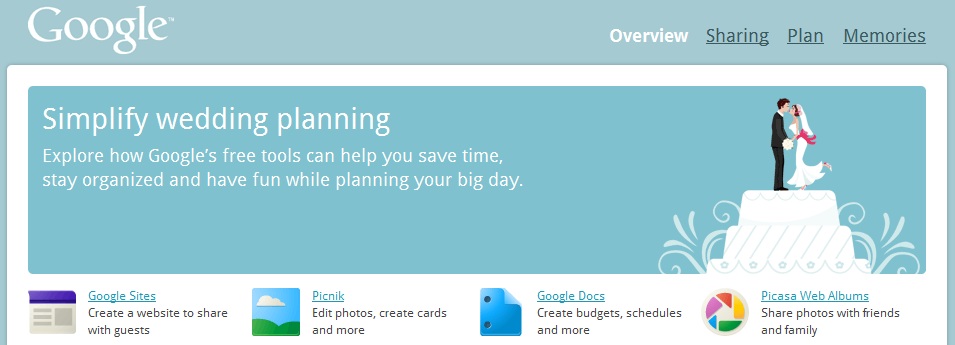 Plan Your Wedding with Google for Weddings « My Digital Life