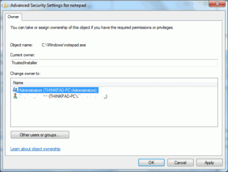 How to Take Ownership and Gain Full Control Permissions in Windows « My ...
